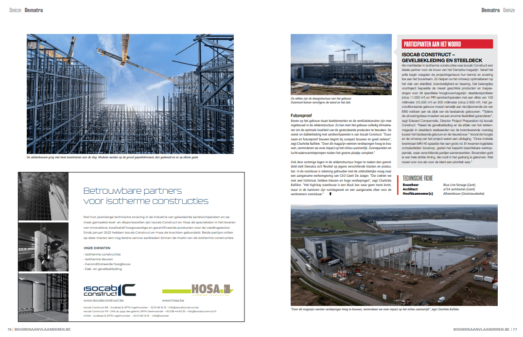 Artikel 'Bouwen aan Vlaanderen' | Isocab Construct